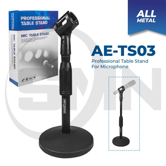 Jual Stand Mic Ae-Ts03 Full Metal Mic Table Stand Podcast | Shopee Indonesia