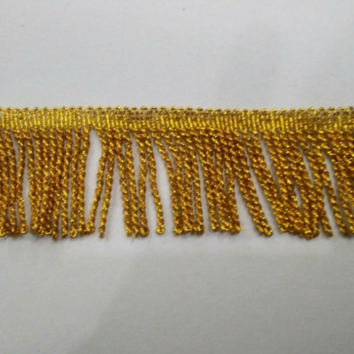 Jual Renda Rumbai Gold Emas / Silver Perak (K-666) | Shopee Indonesia