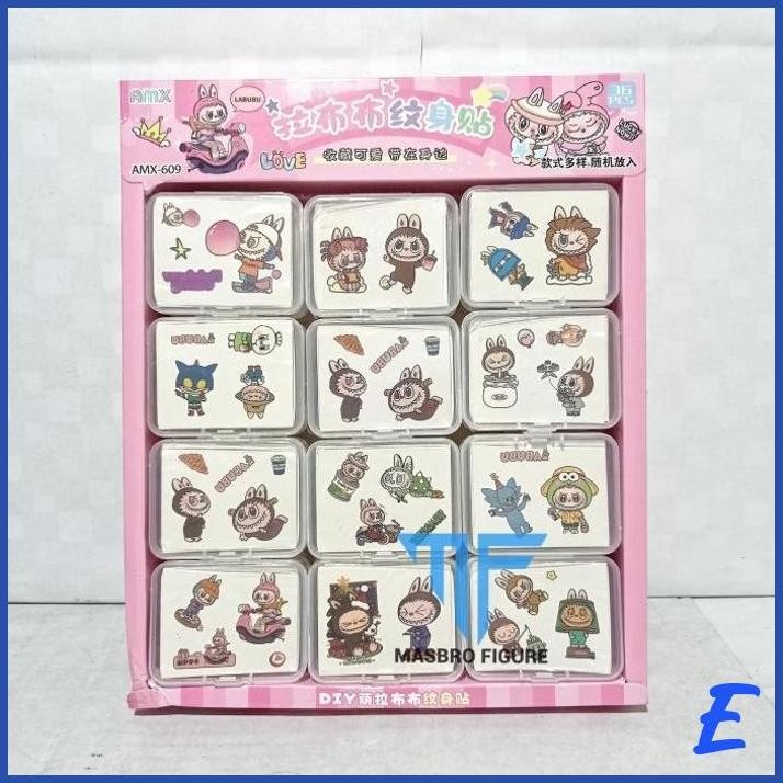 Jual [MBF] TATTOO TEMPORARY LABUBU STIKER STICKER LABUBU GAMBAR TEMPEL ...