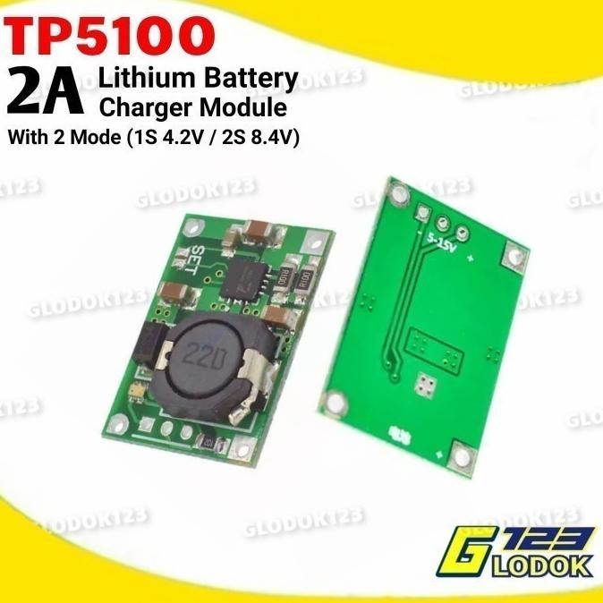 Jual TP5100 2A Lithium Battery Charging 1S 2S Charger Batere 18650 Module | Shopee Indonesia