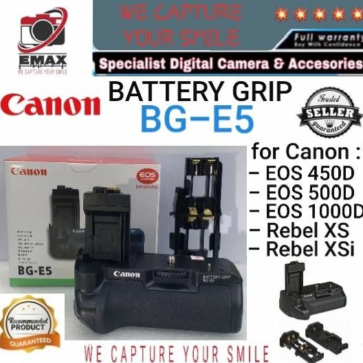 Jual Battery Grip Canon Bg-E5 Canon Eos 450D 500D 1000D Baterai Grip ...