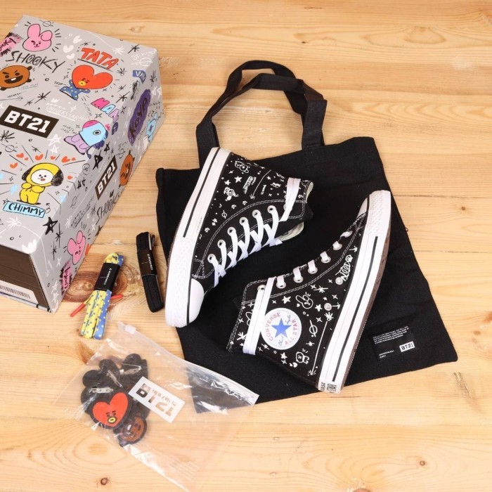 Jual Sepatu Converse Allstar High Line Friends Bts Bt21 Premium ...