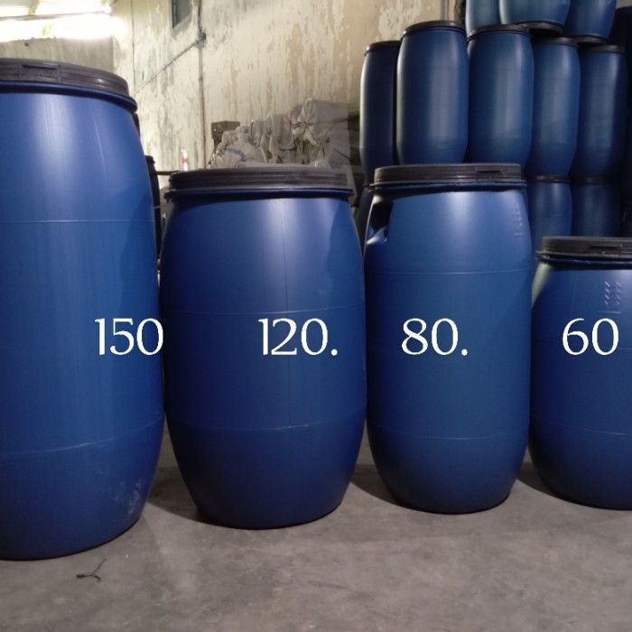 Jual TONG AIR BIRU BESAR TUTUP HITAM, TONG TEMPAT SAMPAH, TONG 120LT ...