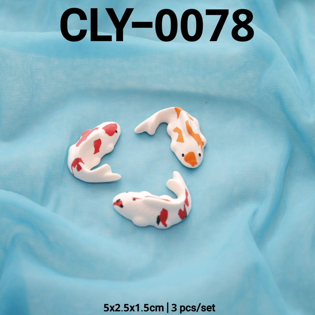 Jual CLY-0078 Cake topper hiasan kue clay ikan koi (CLAY) | Shopee ...