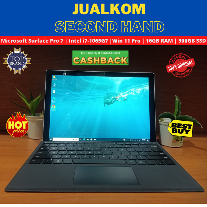 Jual Microsoft Surface Pro 7 I5 1035G4 12.3" 8Gb 256Gb Ssd W11 Pro ...