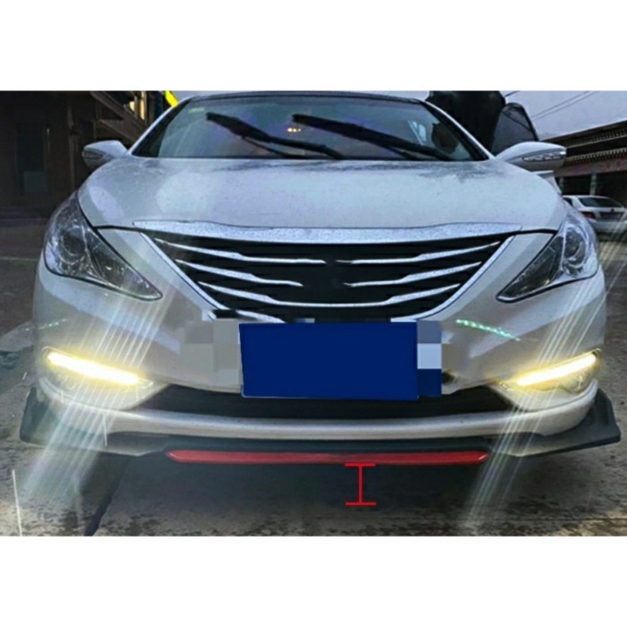 Jual Splitter Bumper Depan Hitam Merah Winglet Mobil Universal ...