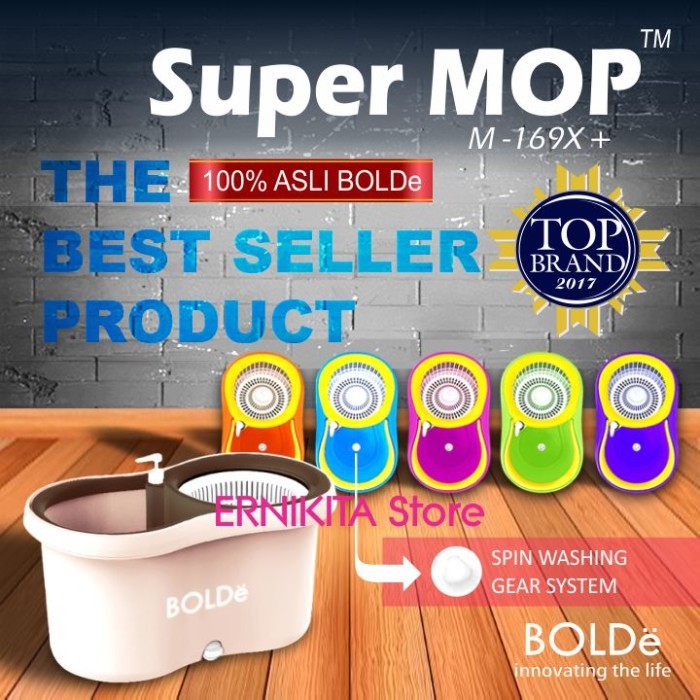 Jual Alat Pel Super MOP BOLDe M-169X PLUS (+) Botol Pewangi & Drainase ...