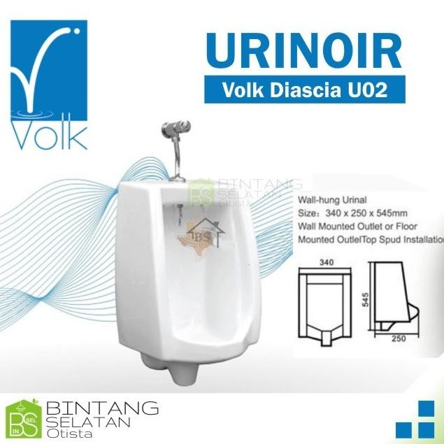 Jual ASLI URINAL WC PRIA/ URINOIR KAMAR MANDI FULLSET PUSH KRAN VOLK ...