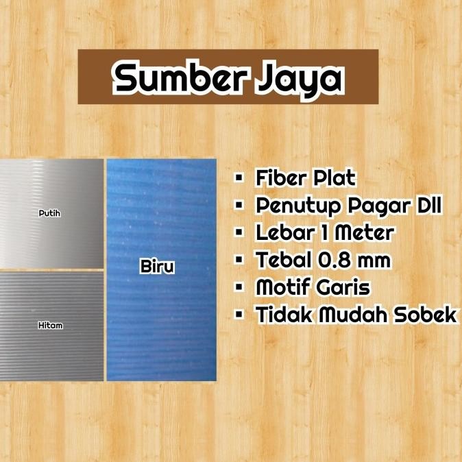 Jual CO Fiber Pagar Fiber Plat Motif Garis Tebal 0.8 mm | Shopee Indonesia