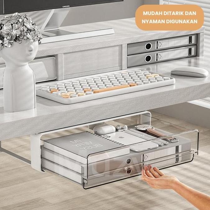 Jual Sale! Muzy Organizer Laci Bawah Meja Laci Tempel Buku Pulpen ...