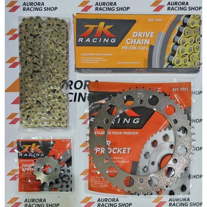 Jual HARGA DISC - GEAR SET TK YAMAHA WR155 & RANTAI TK 428 HS GOLD ...