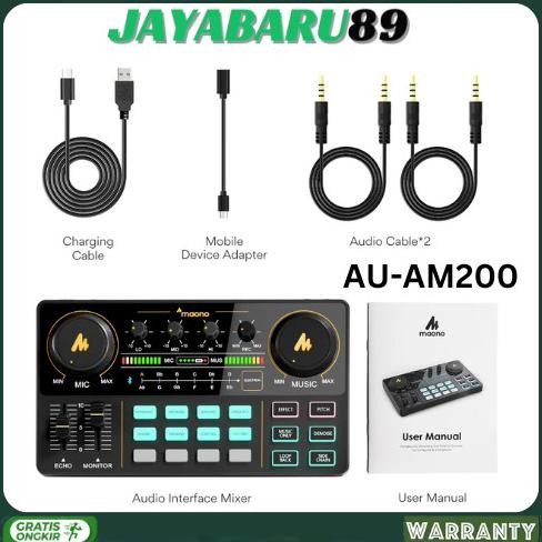 Jual Maono Au-Am100 & Au-Am100-K1 & Au-Am200 Sound Card/Audio Mixer Kit ...