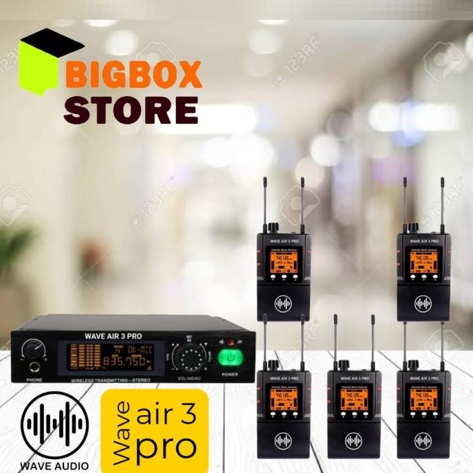 Jual Wave Audio Monitor Wave Air 3 Pro Wireless Eim -1Tx - 5Rx New Stok ...