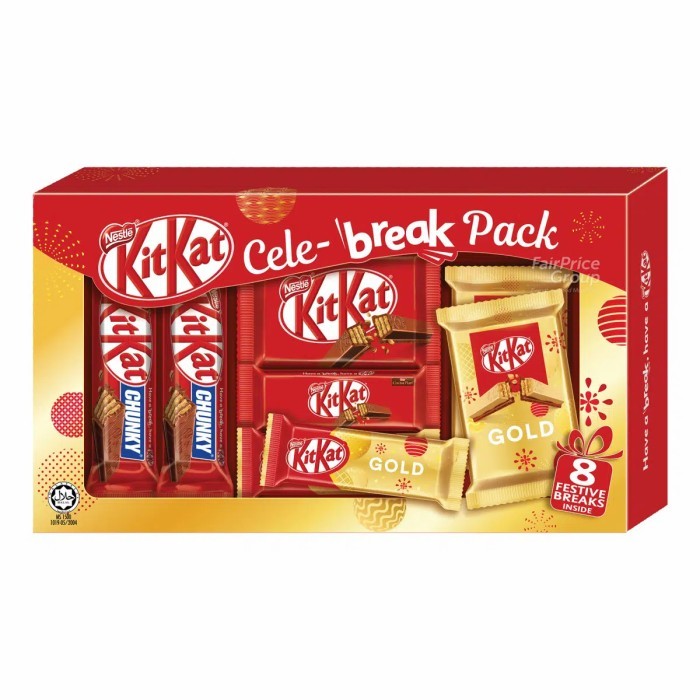 Jual Nestle Kit Kat 2 Finger Chocolate Bar Cele-Break Pack 232g ...