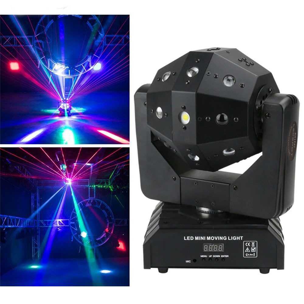 Jual Lampu Proyektor Disco Ball Moving Head 16 LED DMX512 RGB 120W 220V ...
