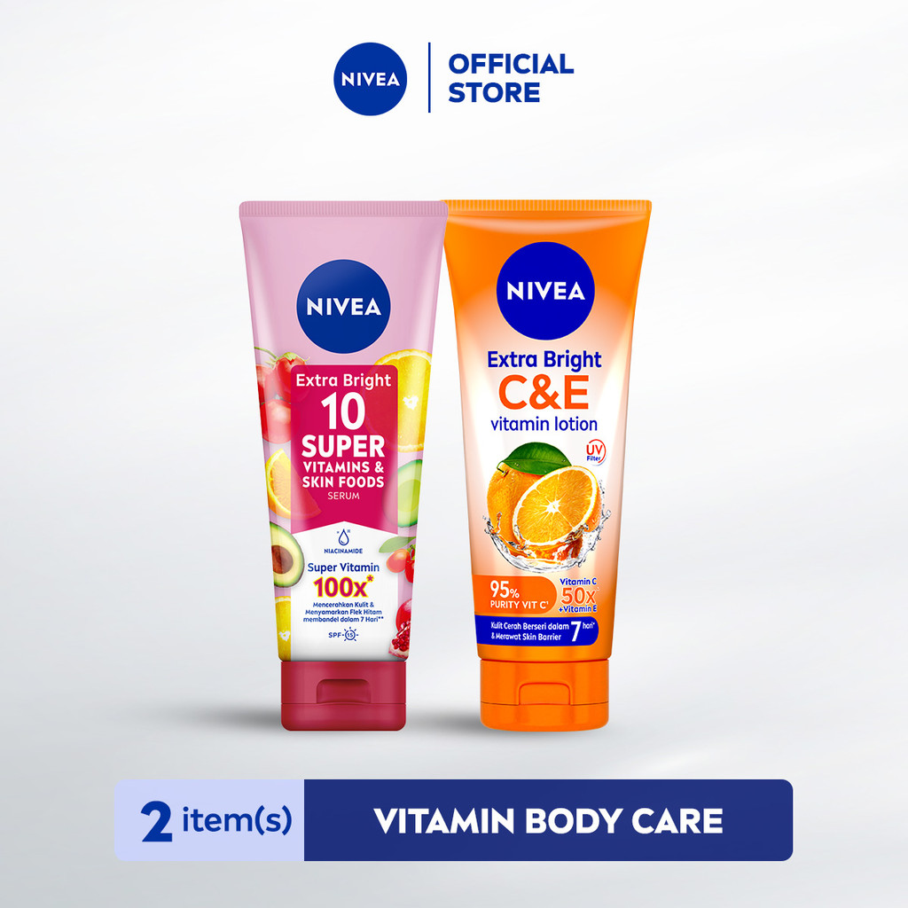 Jual NIVEA Body Serum Extra Bright Vitamin Series (Niacinamide+ C&E ...