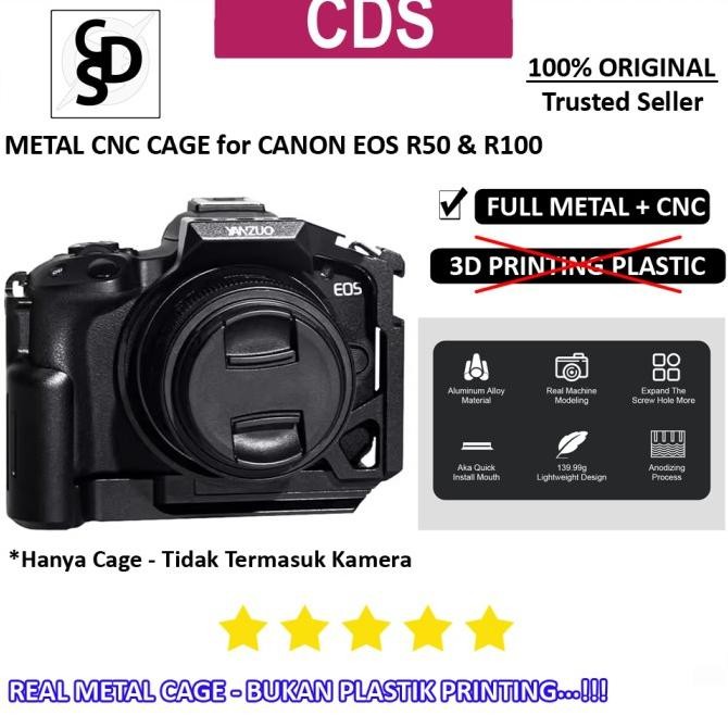 Jual TERBARU - Universal Camera Cage RIG for Canon EOS R50 & EOS R100 ...