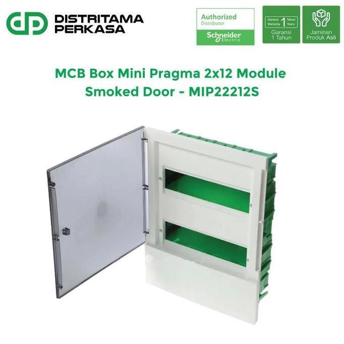 Jual Schneider MCB Box Mini Pragma Smoked Door 2x12 Modules - MIP22212S Original dan Terpercaya ...