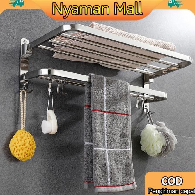 Jual Sale! Rak Handuk Stainless Lipat 304 Rak Handuk Kamar Mandi Rak ...