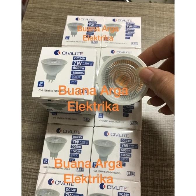 Jual Lampu - Lampu Civilite 12 Mr-16 24V 7W | Shopee Indonesia