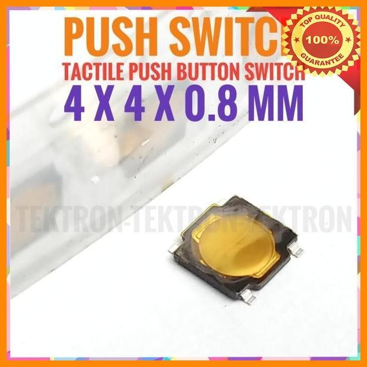 Jual (TEK) TACTILE PUSH BUTTON SWITCH 4X4X0.8MM TACT MICRO SWITCH SMD-4 ...