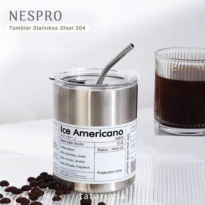 Jual NESPRO -Tumblr Stainless Steel 304 Estetik Kedap Tahan Panas ...