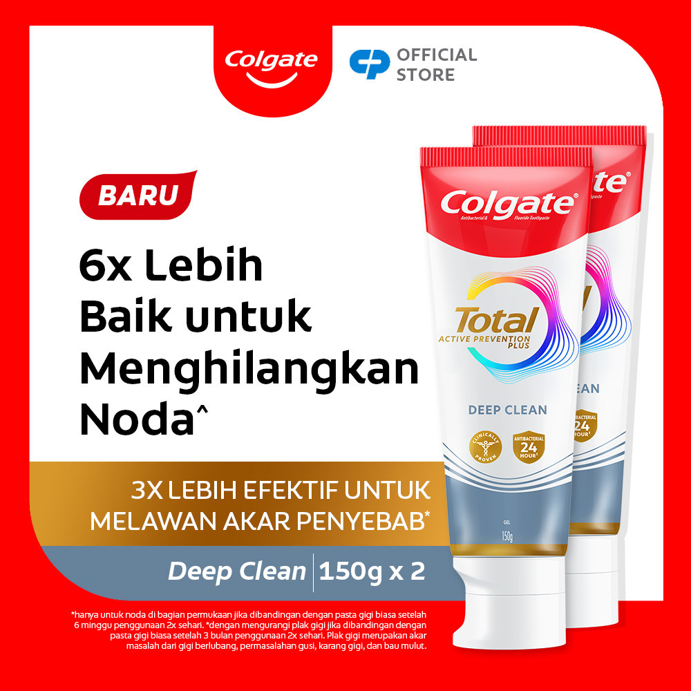 Jual Colgate Total Deep Clean Toothpaste 150g - Pasta Gigi (2pcs ...