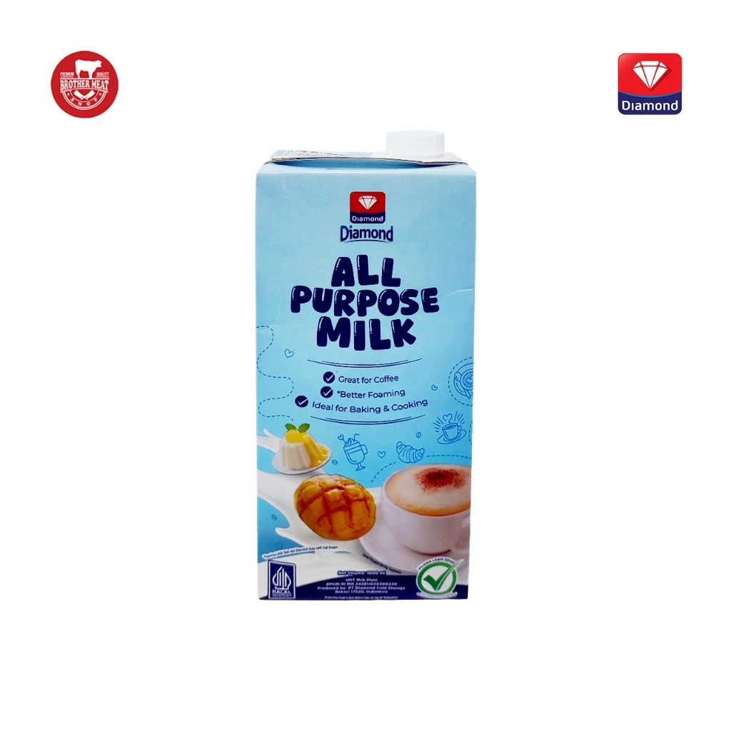 Jual DIAMOND UHT All Purpose Milk 1 Liter, Susu UHT - Brothermeatshop | Shopee Indonesia
