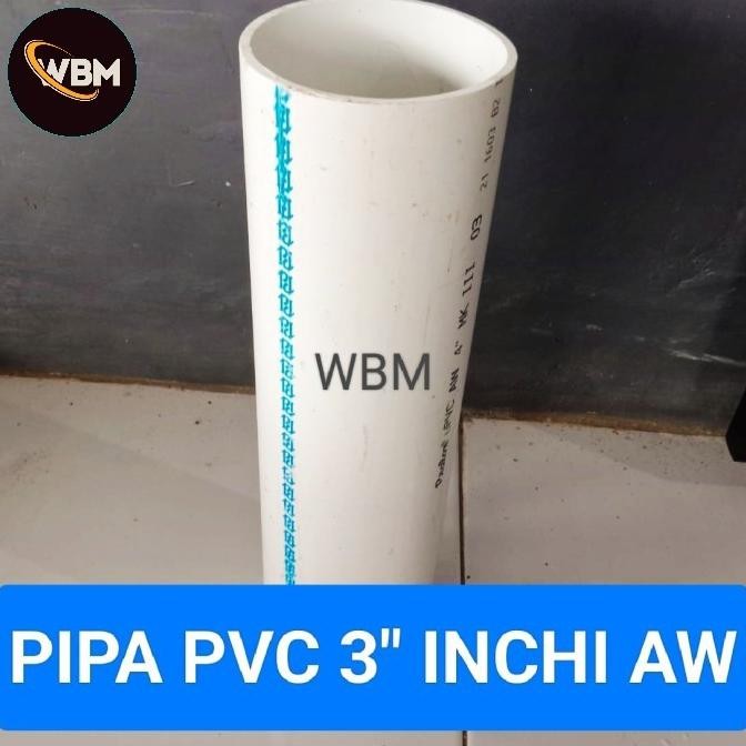 Jual Pipa paralon 3" inch AW pipa pvc TEBAL | Shopee Indonesia