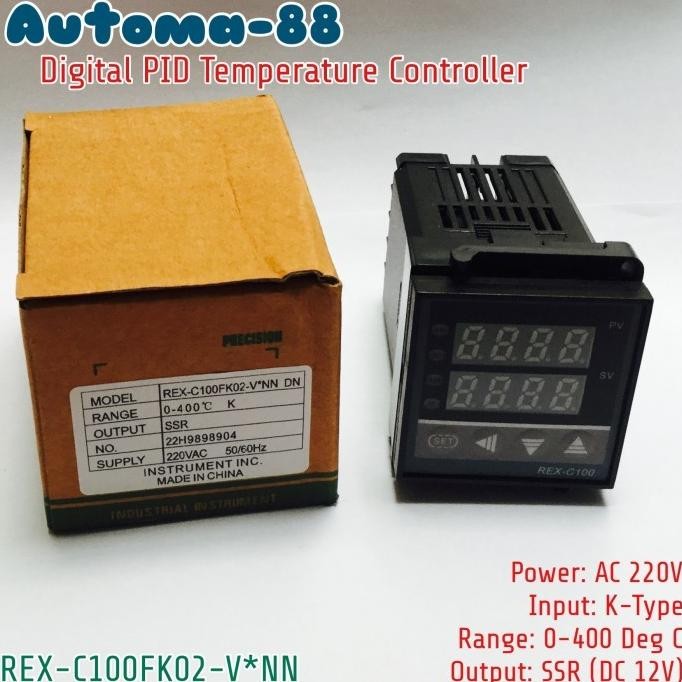 Jual Digital PID Rex-C100 Out SSR 0-400C Temperatur Kontrol Suhu AC 220V | Shopee Indonesia