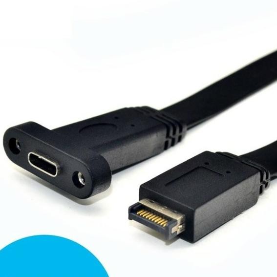 Jual NEW Back Panel USB Type C Gen2 to Type E Motherboard Header ...