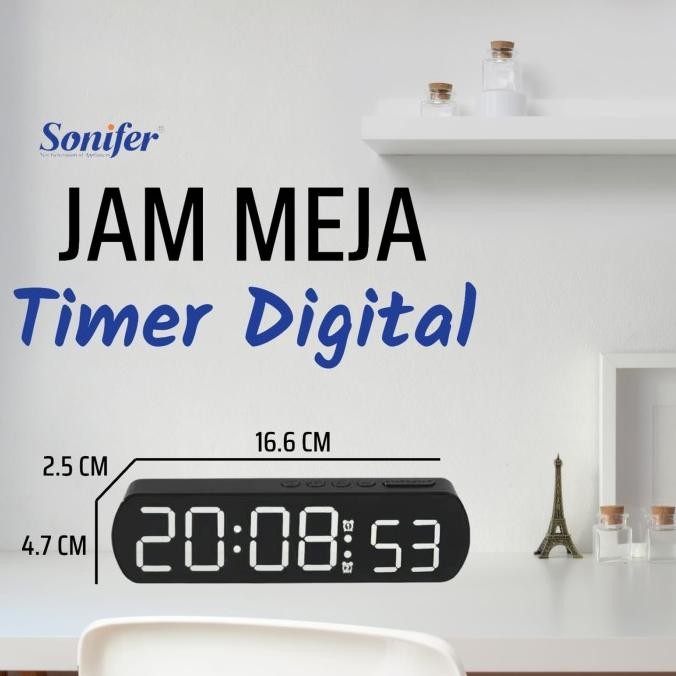 Jual Sonifer Jam Timer Digital Jam Meja Timer Dapur Countdown Stopwatch ...