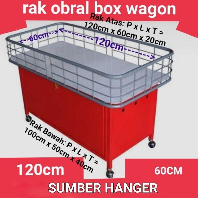 Jual TERMURAH - Rak obral | keranjang obral | box obral | wagon ...