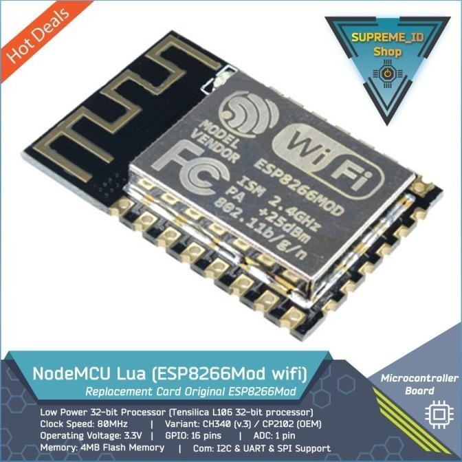 Jual Esp8266Mod Esp8266 Esp-12E Esp-12F Iot Nodemcu Lua /Wemos D1 Wifi ...