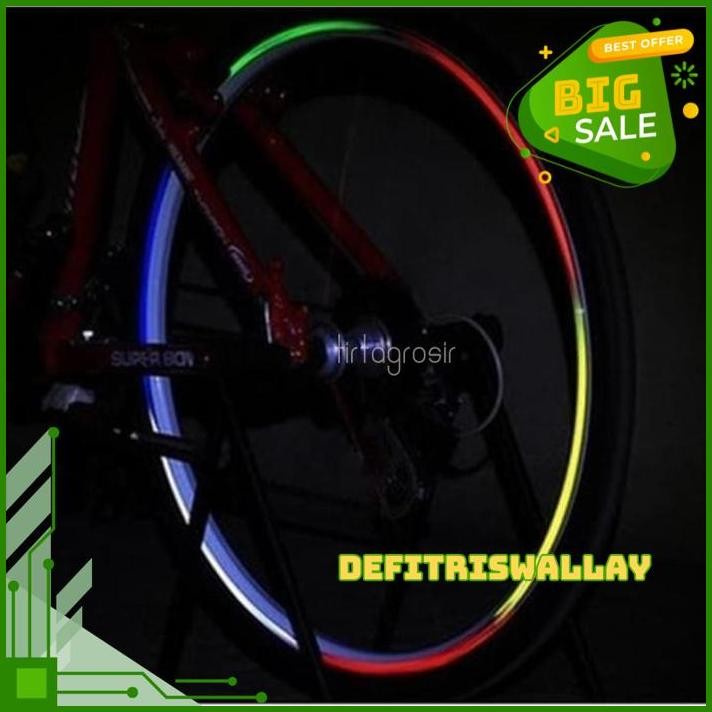 Jual STICKER REFLECTIVE BAN SEPEDA (MEMANTULKAN CAHAYA) KUALITAS PRODUK ...