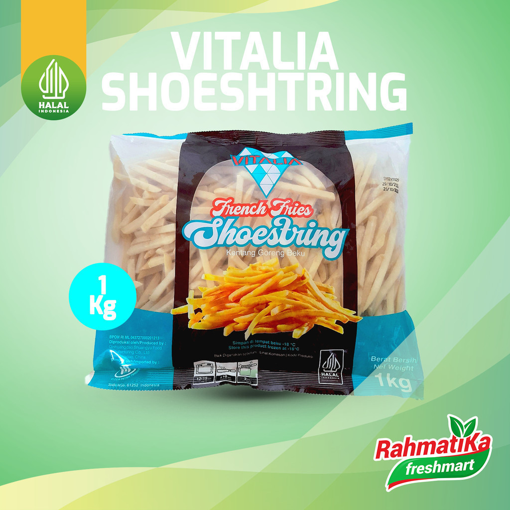 Jual VITALIA Kentang Goreng Beku / Shoestring French Fries 1Kg | Shopee Indonesia