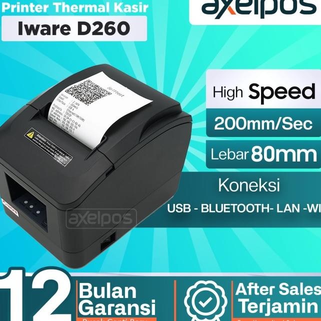 Jual Printer Thermal Tru Air 80Mm Iware D260 Ub Bluetooth Lan Wifi ...