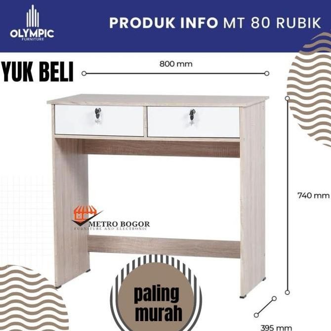 Jual MEJA KIOS OLYMPIC MT 80 RUBIK MEJA KANTOR BELAJAR KASIR TULIS ...