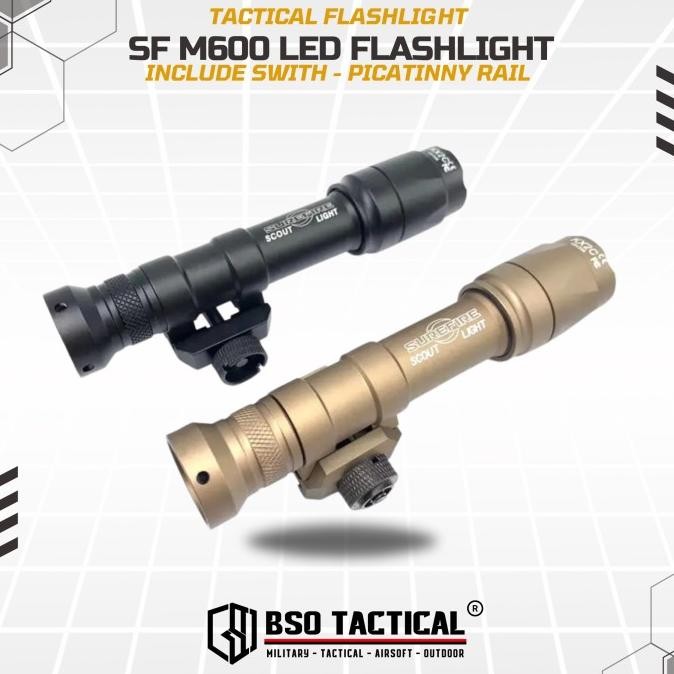 Jual Senter Tactical SF M600 340LM Weapon Light LED Flashlight Batre ...