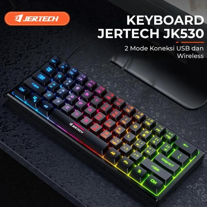 Jual JERTECH KEYBOARD KOMPUTER GAMING MECHANICAL JK-530 DOUBLE MODE ...