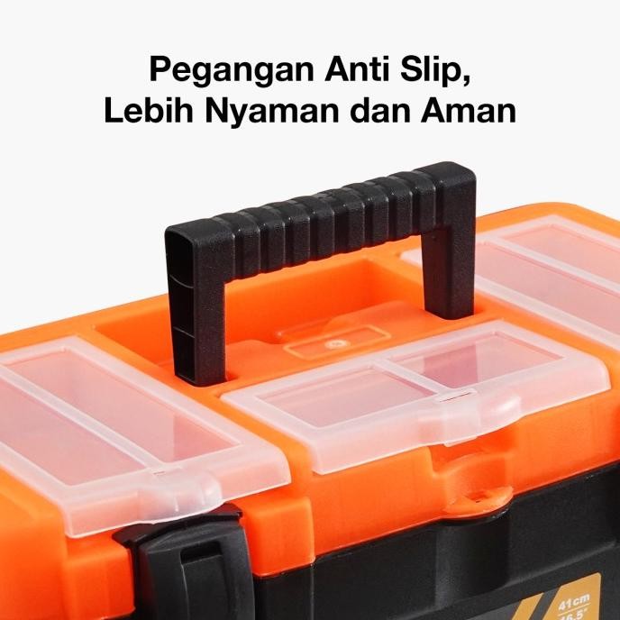 Jual Murah Kenmaster Tool Box Plastik K415 / Tool Box Jumbo / Toolbox ...