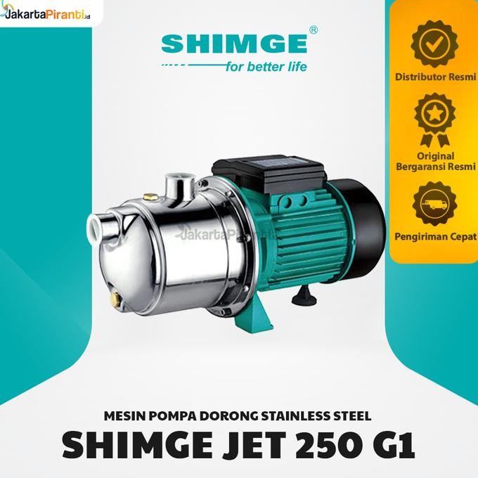 Jual Mesin Pompa Dorong Semi Jet Stainless Steel Shimge Jet 250 G1 ...