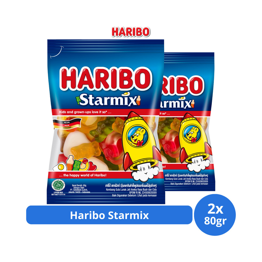Jual Haribo Starmix 80gr x 2 pcs | Shopee Indonesia