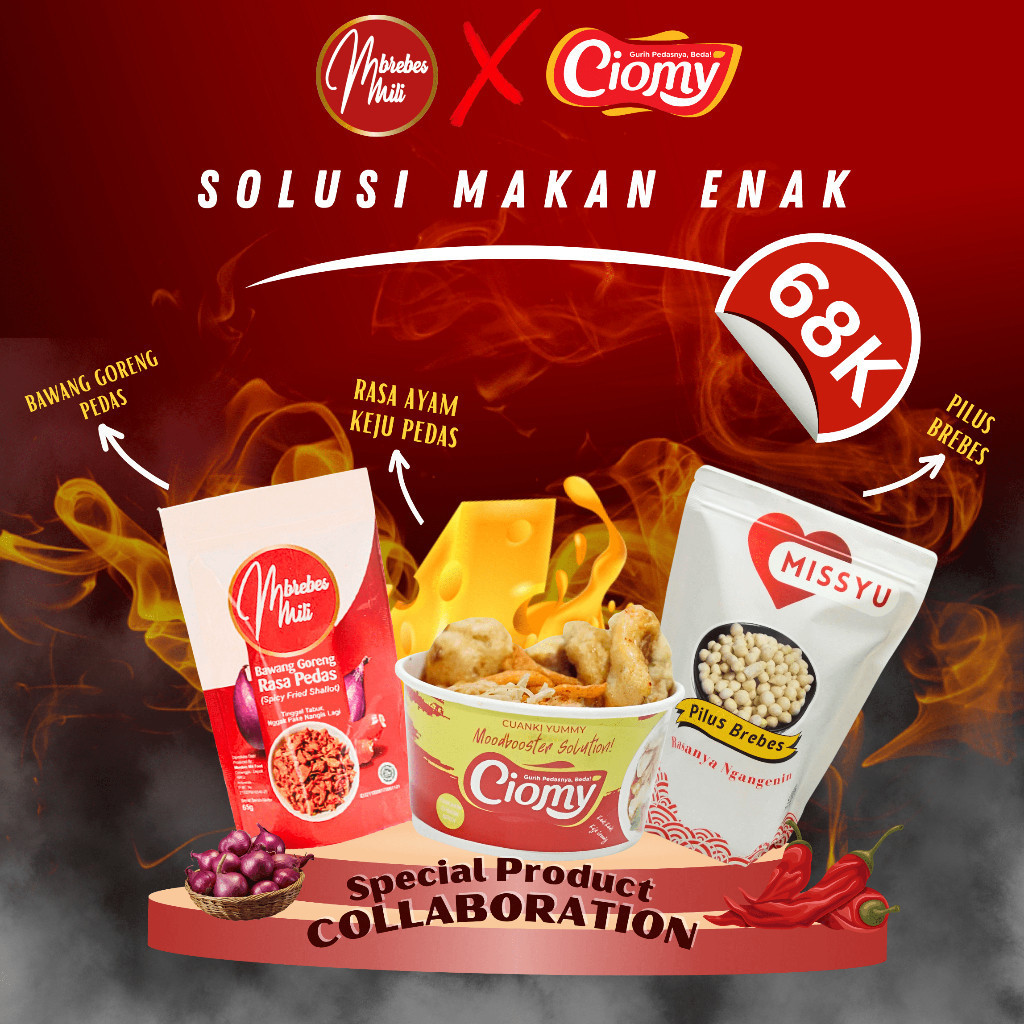 Jual Paket Hemat Ciomy X Mbrebes Mili Food | Shopee Indonesia