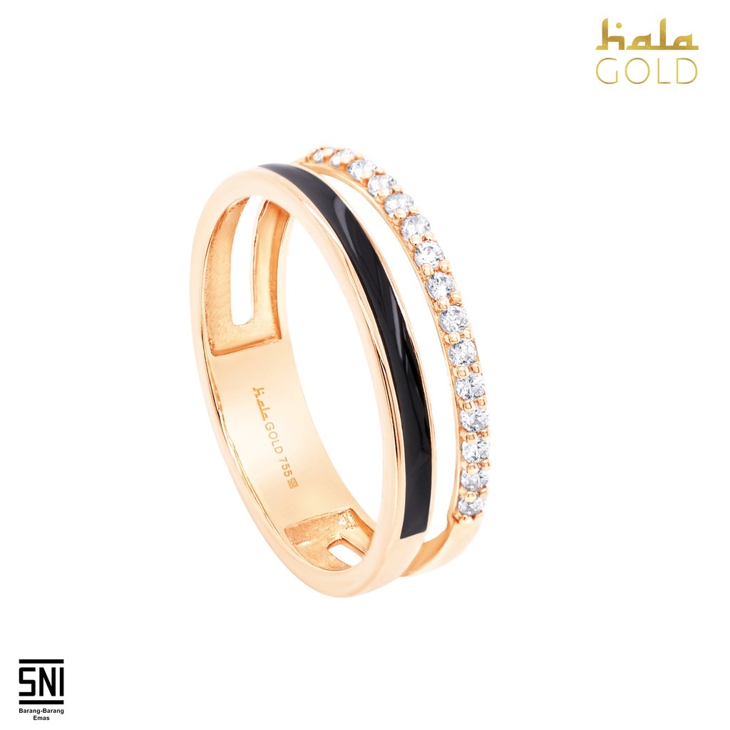 Jual Hala Gold Rindu Ladies Ring / Cincin wanita | Shopee Indonesia