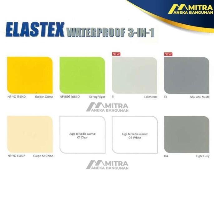 Jual CAT TEMBOK WATERPROOF ELASTEX NIPPON PAINT 1 KG ANTI BOCOR ANTI JAMUR murah | Shopee Indonesia