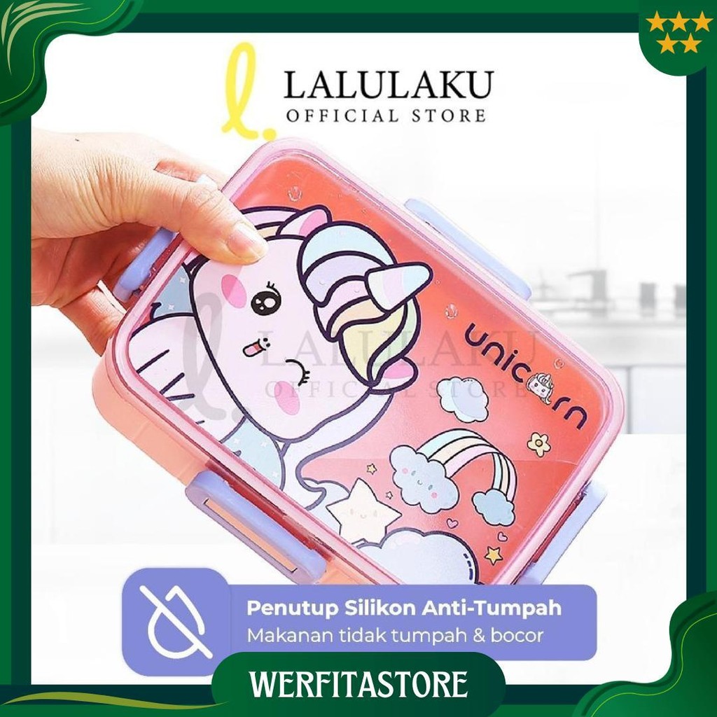 Jual Lunch Box Anak Tk Sd Paud Kotak Bekal Karakter Unicorn Dino Panda Astronot 600Ml 1200Ml ...