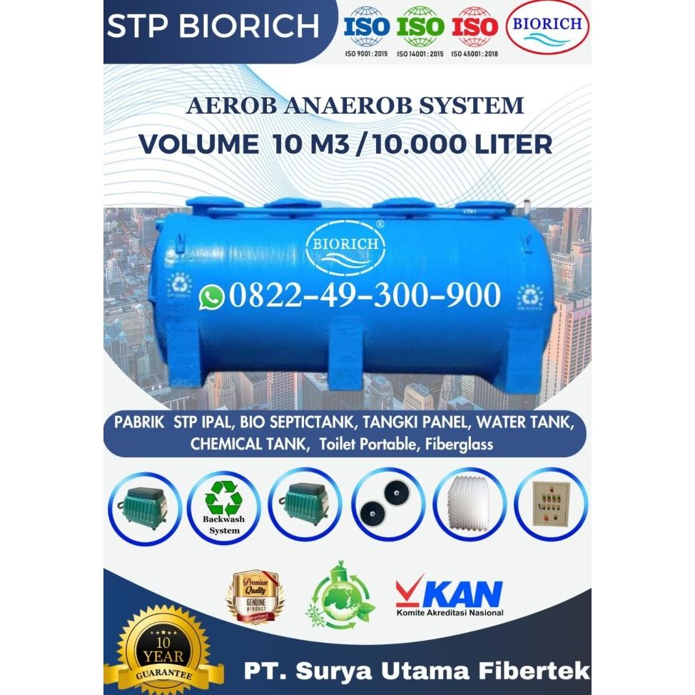 Jual Stp Biotech - Ipal Biotech - Ipal Domestik - Stp Biorich 10 M3 ...
