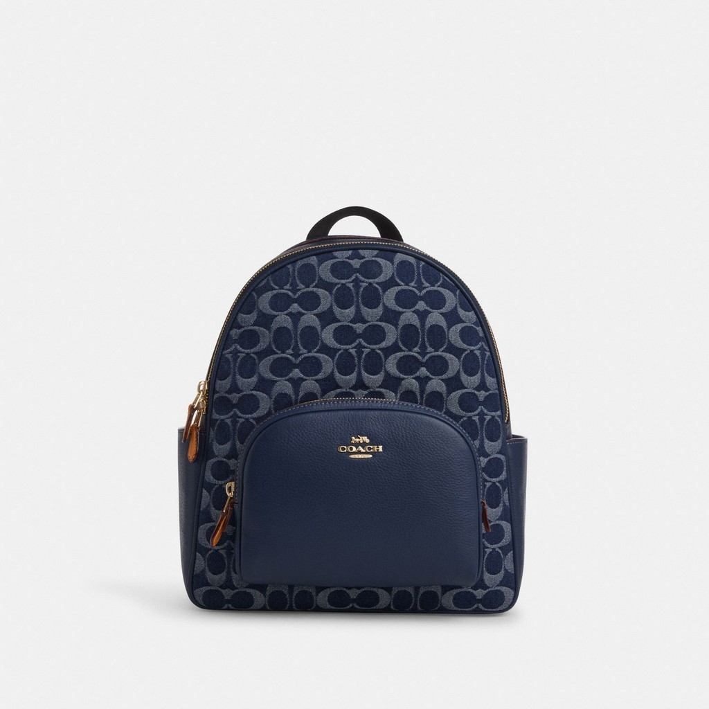 Jual Coach Court Backpack In Signature Denim - Tas Ransel Wanita ...