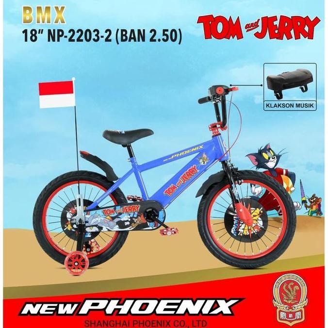 Jual Promo New Phoenix Bmx Tom&Jerry Np2203-2 12,16,18 Ban 2.5 | Shopee ...